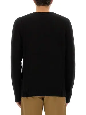 Belstaff Jersey With Logo Patch - Black