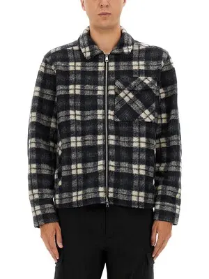 Moncler Tartan Shirt - Grey