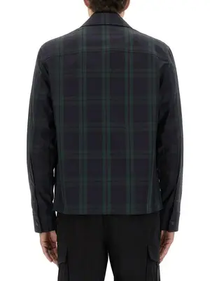 Moncler Checked Cotton Gabardine Shirt Jacket
