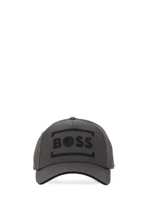 BOSS Baseball Cap With Logo - Charcoal