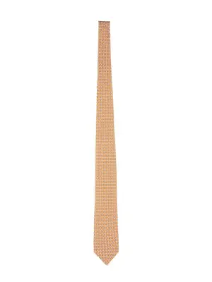 FERRAGAMO Gancini Printed Neck Tie Multicolour
