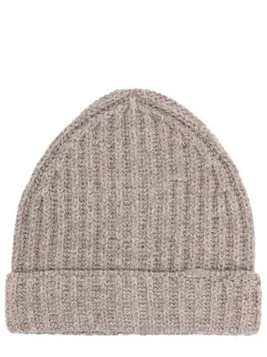 MAISON MARGIELA Wool And Cotton-blend Beanie - Beige