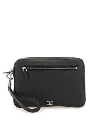 Valentino Garavani Vlogo Signature Pouch - Black
