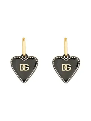 Dolce & Gabbana Logo Earrings - Black