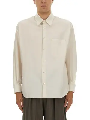LEMAIRE Cotton And Silk Shirt - Beige