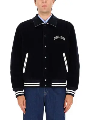 Dolce & Gabbana Corduroy Bomber Jacket
