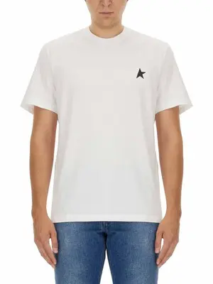 Golden Goose Short Sleeve White T-shirts For Men
