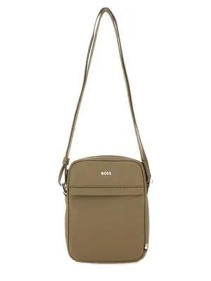 BOSS Reporter Bag With Logo - Brown