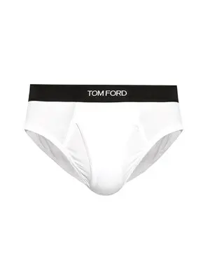 TOM FORD Briefs With Logo - White