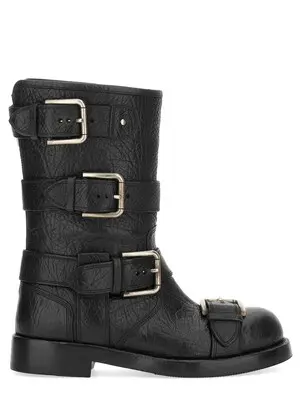 Women's Mid-Calf Buckled Boots