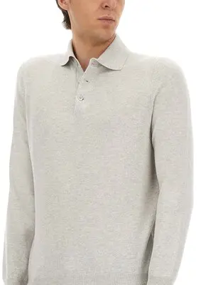 Brunello Cucinelli Cashmere Polo Sweater
