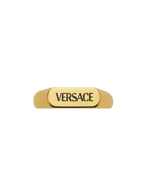 Versace Logo Ring - Gold