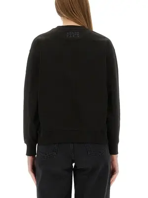 Kenzo Cotton Sweatshirt With "happy Tiger" Patch