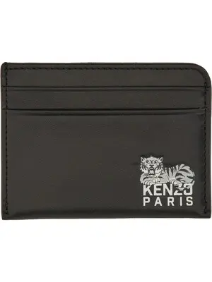 Kenzo Card Holder With Logo - Black