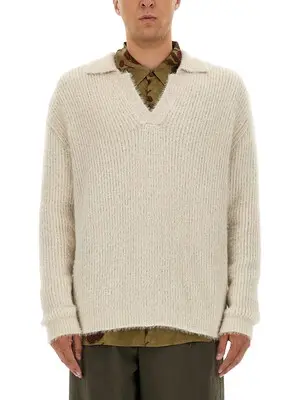 Uma Wang Drop Shoulder Sweaters For Men
