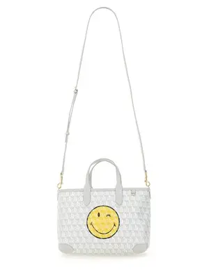 ANYA HINDMARCH I Am A Plastic Bag Wink Tote Bag Xs - Grey