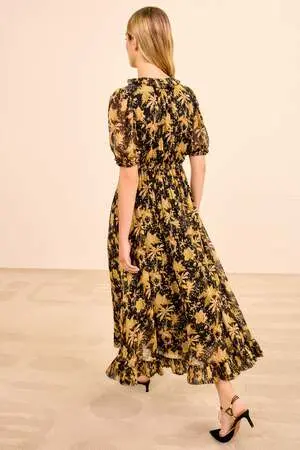 Ulla Johnson Rosamunde Puff Sleeve Dress - Forsythia