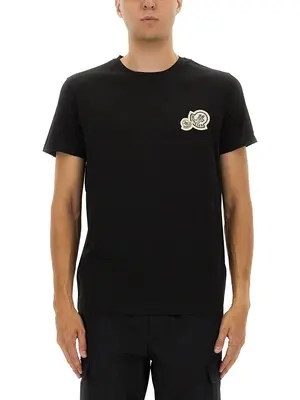 Moncler T-shirt With Logo - Black