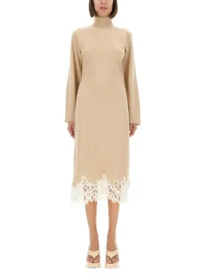 Beige Knit Dresses