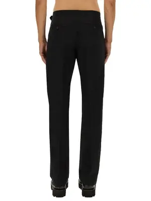 Alexander McQueen Pants With T-bar Belt