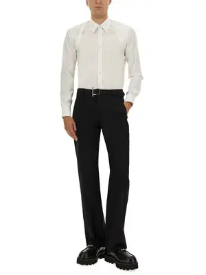 Alexander McQueen Pants With T-bar Belt
