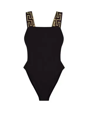 Versace One-piece Swimsuit With Greek Border