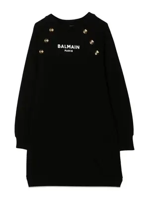 Balmain Dress With Gold Buttons