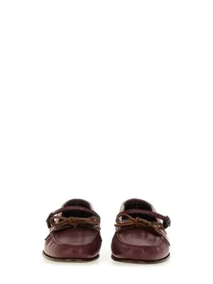 Hereu Moccasin Mary Jane - Bordeaux