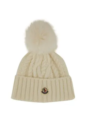 Moncler Woolen Beanie - White