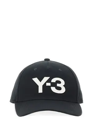 Y - 3 Baseball Cap With Logo - Black