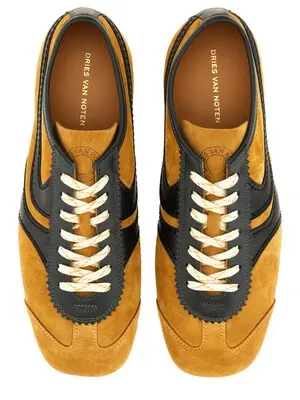 Dries Van Noten Suede Low Top Sneakers - Multicolour