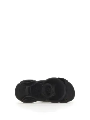 Moschino Rubber Teddy Sole Mules - Black