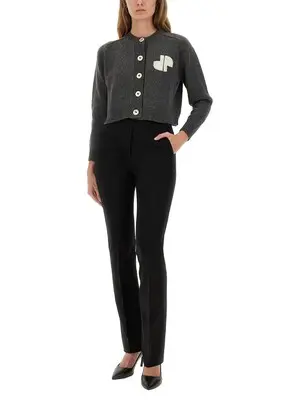 PATOU Logo Cardigan - Grey