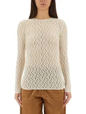 Isabel Marant Gaelle Lace Top - Powder