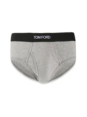 TOM FORD Briefs With Logo - Grey