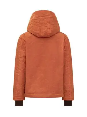 MANIFATTURA CECCARELLI Jacket With Hood - Orange