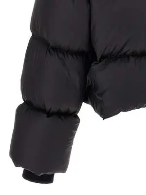 Rick Owens Turtle' Short Padded Down Jacket - Black
