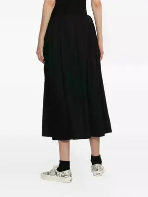 Comme Des Garçons Elasticated-waistband Midi Skirt