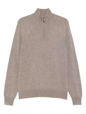 Eric Bompard Zip-fastening Sweater - Neutrals