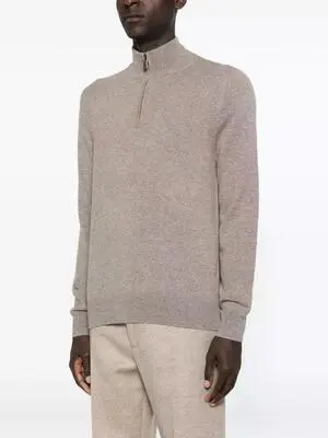 Eric Bompard Zip-fastening Sweater - Neutrals