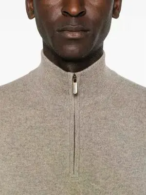 Eric Bompard Zip-fastening Sweater - Neutrals