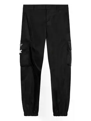 Prada Cargo Straight-leg Trousers - Black