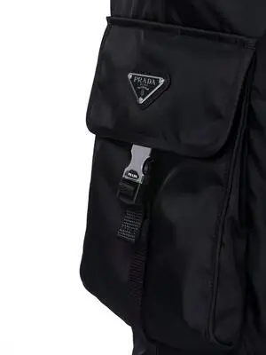 Prada Cargo Straight-leg Trousers - Black