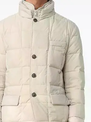 FAY Padded Button Jacket - Neutrals