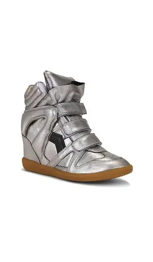 Isabel Marant Bekett High-top Sneakers - Gun Metal