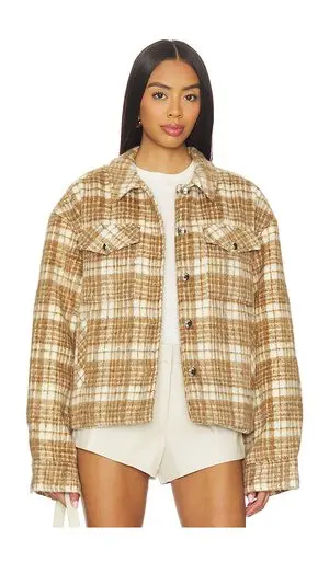 GUIZIO Quilted Plaid Jacket