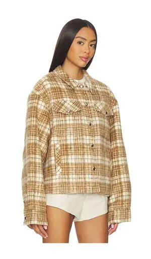 GUIZIO Quilted Plaid Jacket