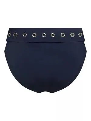 Michael Kors Belted Eyelet-detail Bikini Bottom