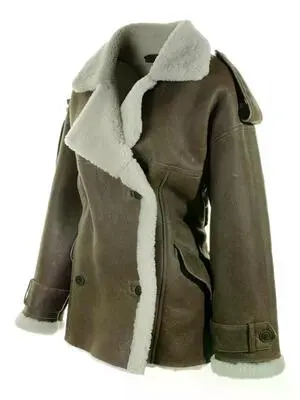 SALVATORE SANTORO Shearling Double-breasted Jacket