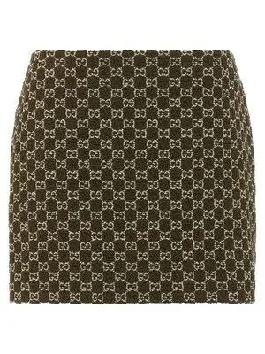 GUCCI GG Bouclé Mini Skirt